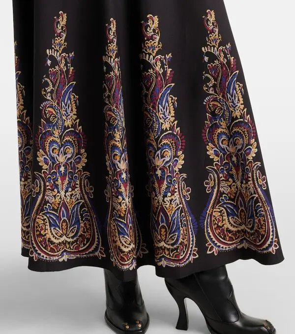 Etro Paisley Maxi Dress - Black