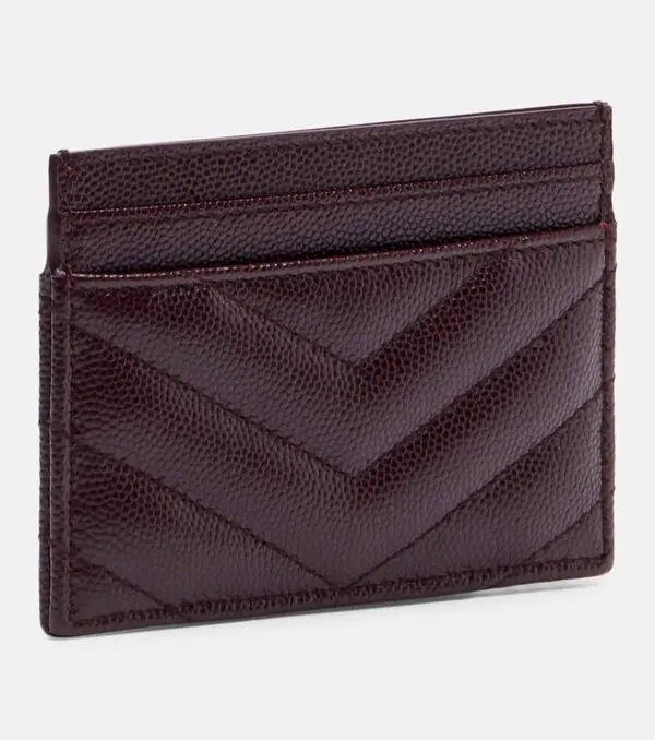 Saint Laurent Cassandre Leather Card Holder