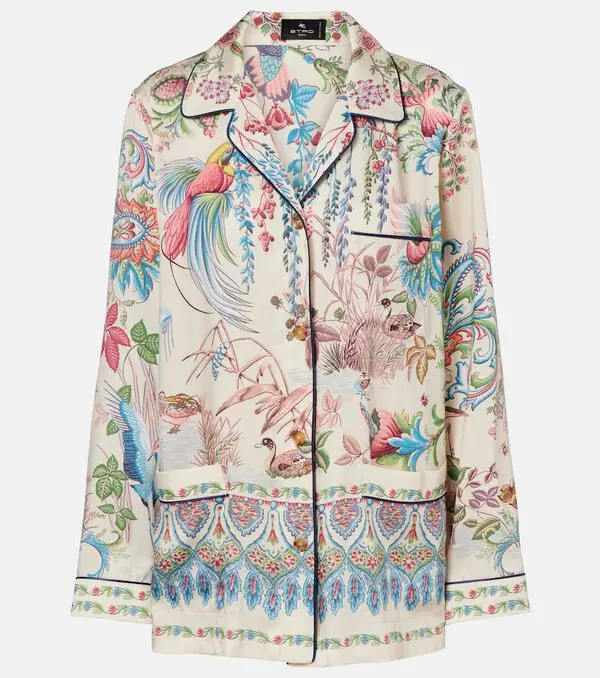 Etro Printed Bowling Shirt - Multicoloured