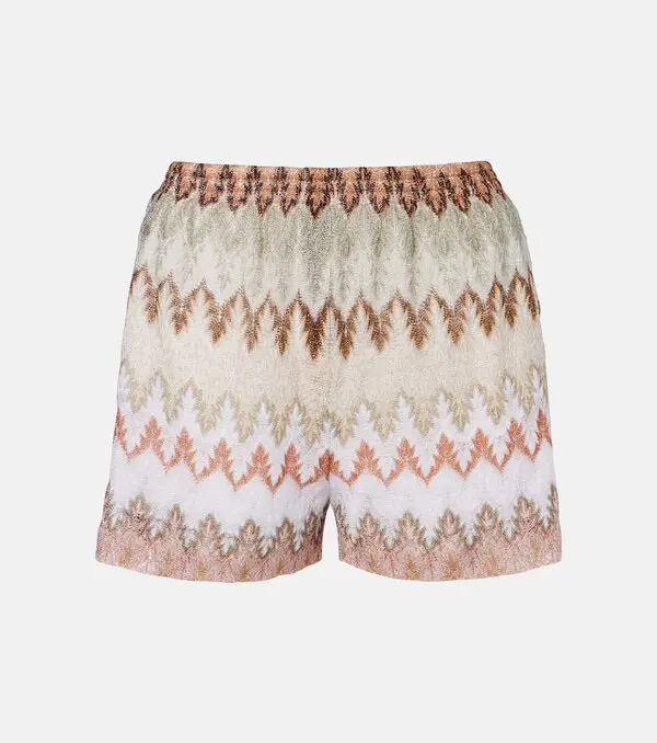 Missoni Lamé Shorts - Brown