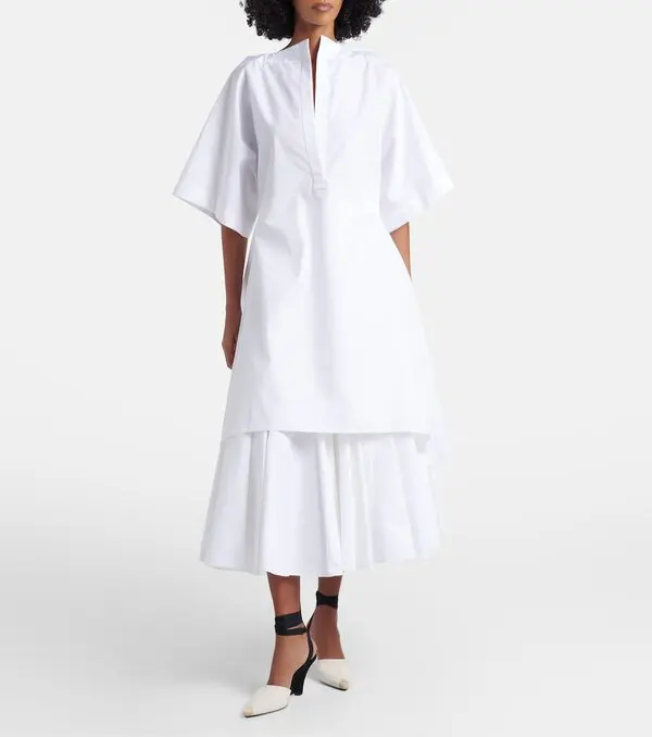 Jacquemus Moisson Cotton Poplin Top - White