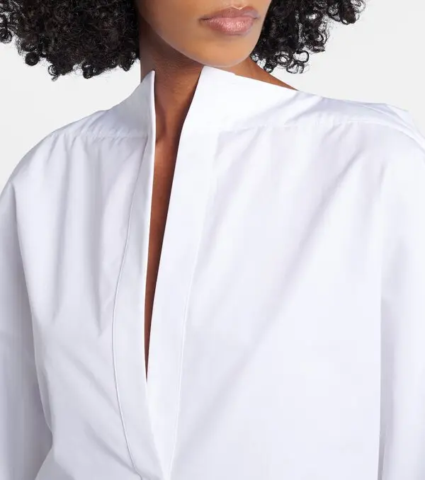 Jacquemus Moisson Cotton Poplin Top - White