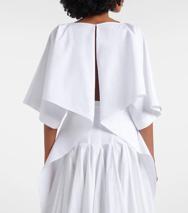 Jacquemus Moisson Cotton Poplin Top - White