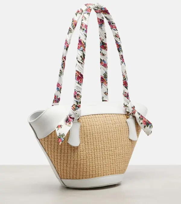 Dolce & Gabbana Capri Medium Raffia Tote Bag - Beige