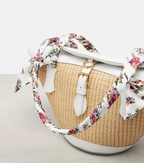 Dolce & Gabbana Capri Medium Raffia Tote Bag - Beige