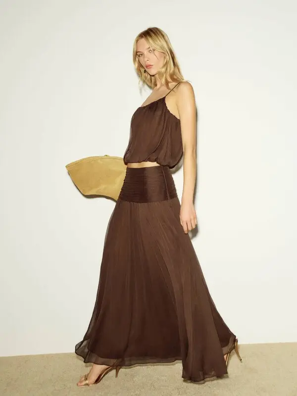 REFORMATION Astrid Two Piece - Brown