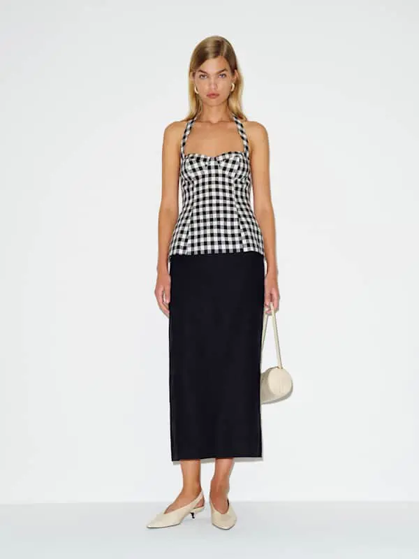 REFORMATION Alistair Linen Top