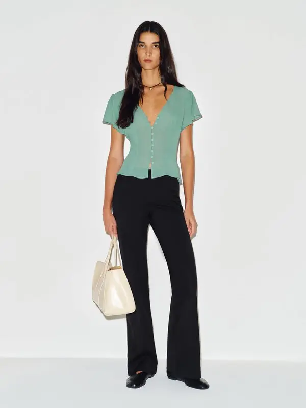 REFORMATION Ramona Top - Blue