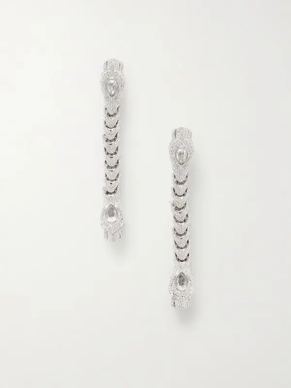 Gucci Dionysus Crystal Earrings - Silver
