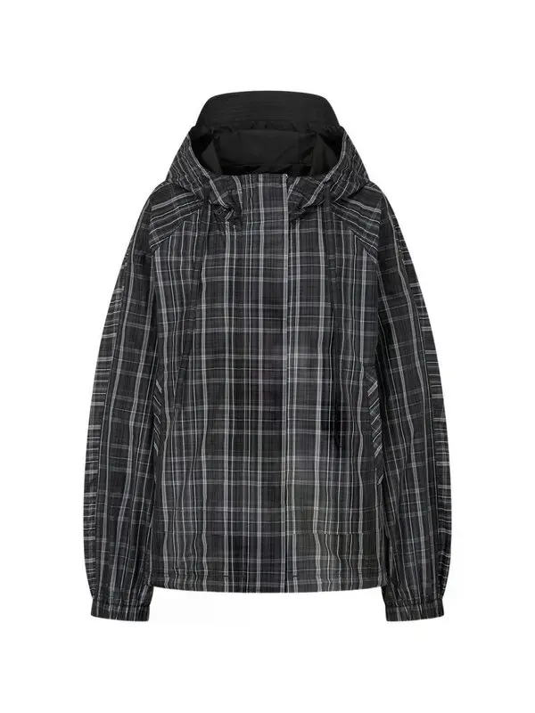 STUDIO TOMBOY Hooded Check Jacket