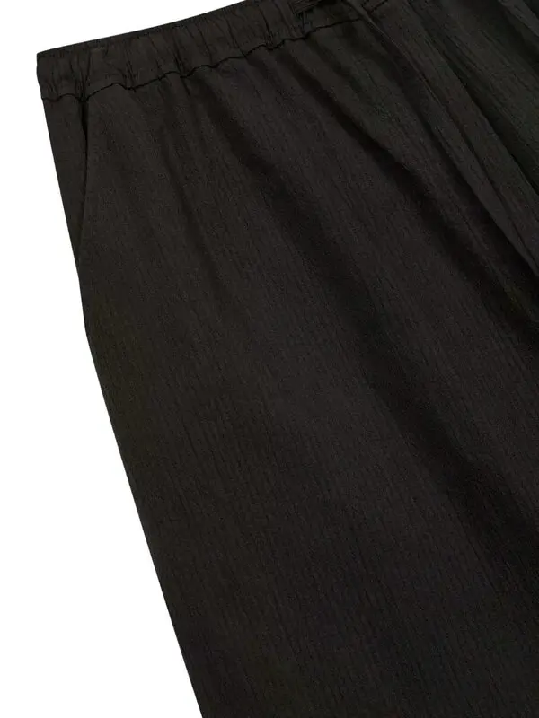 STUDIO TOMBOY Drawstring Cotton Trousers - Black