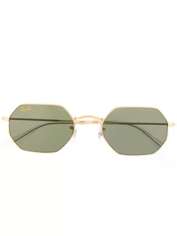 Ray-ban Oval Frame Sunglasses - Gold