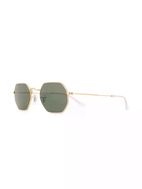 Ray-ban Oval Frame Sunglasses - Gold