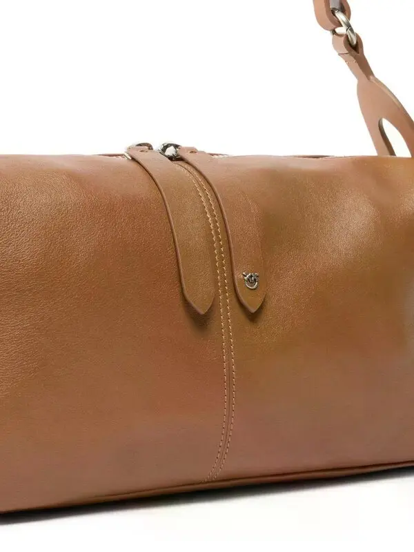 Pinko Love Birds Detail Shoulder Bag - Brown