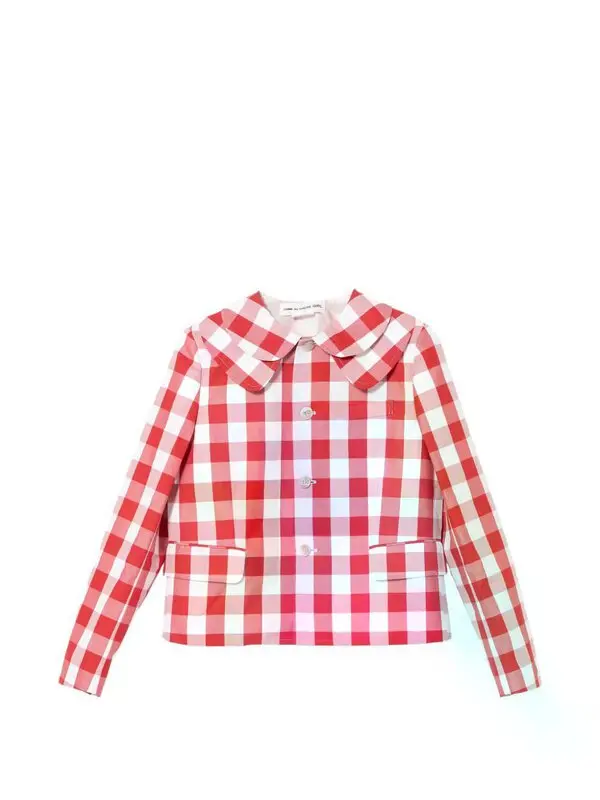 Comme Des Garçons Gingham Colla Jacket