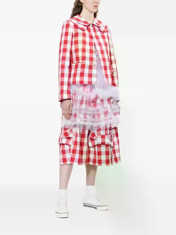 Comme Des Garçons Gingham Colla Jacket