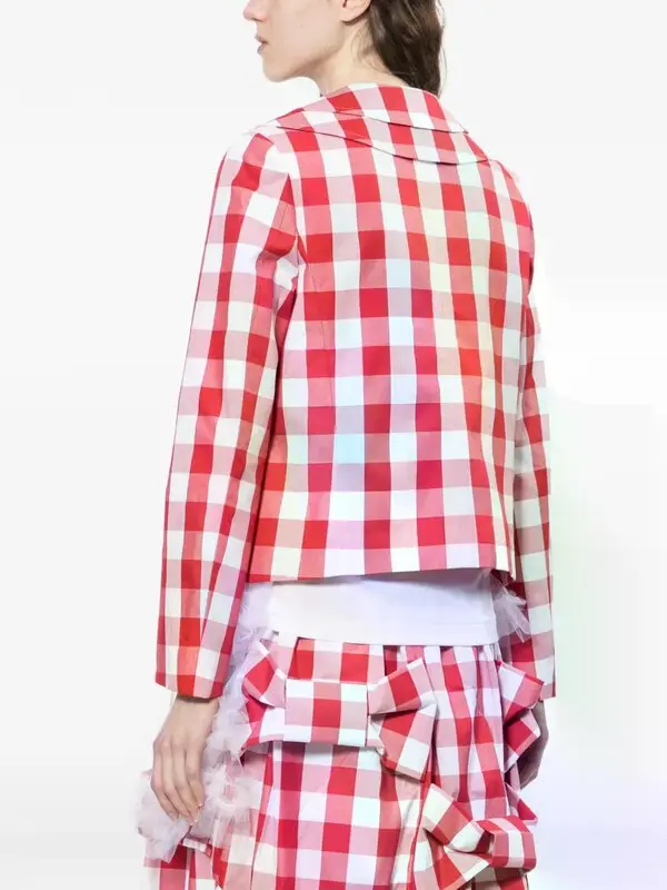 Comme Des Garçons Gingham Colla Jacket