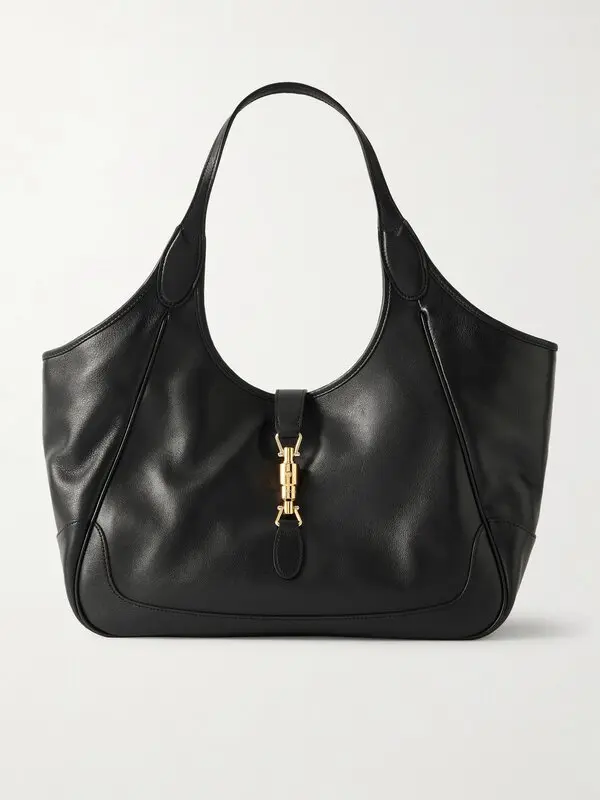 Gucci Mercato Medium Textured-leather Tote - Black