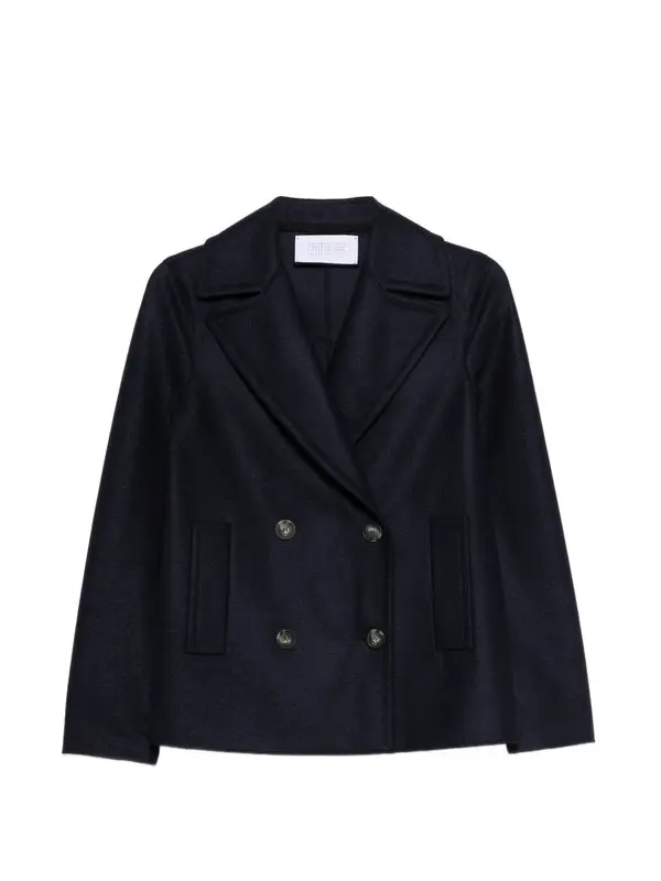 Harris Wharf London Wool Coat - Blue