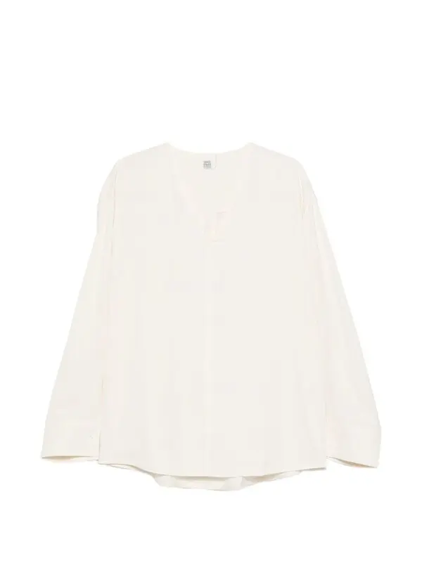 TOTEME V-necked Blouse - White