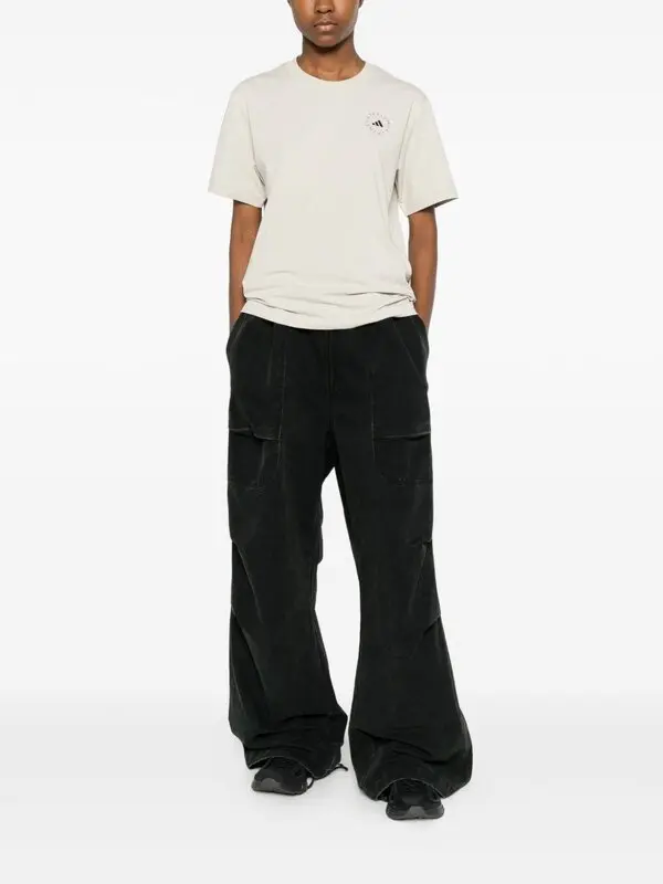 Adidas By Stella McCartney Round Neck Logo T-shirt