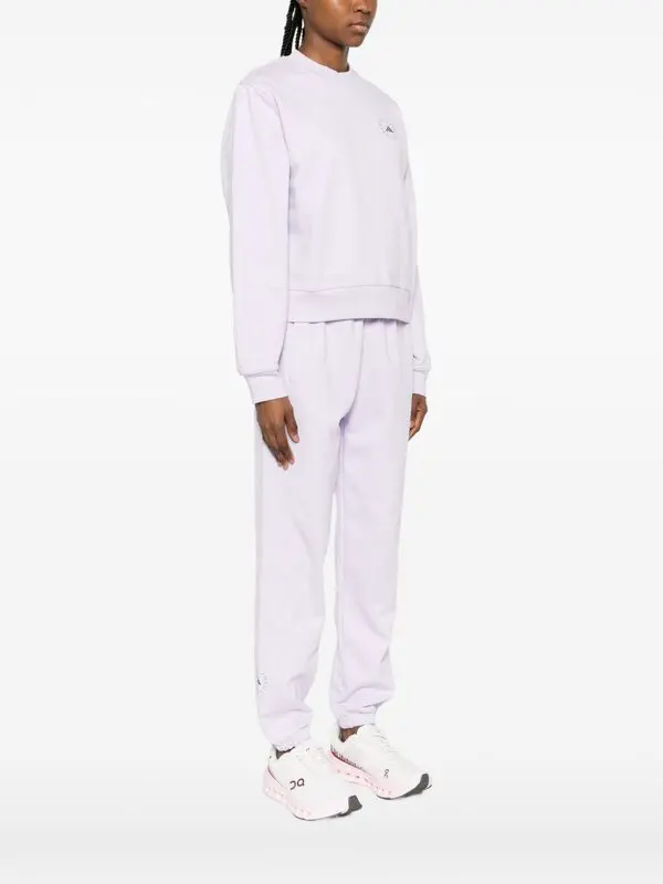 Adidas By Stella McCartney Cotton Crewneck Sweatshirt - Purple