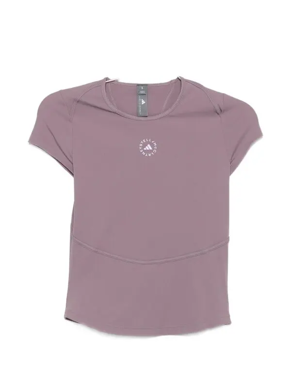 Adidas By Stella McCartney Logo Detail Round Neck T-shirt - Purple
