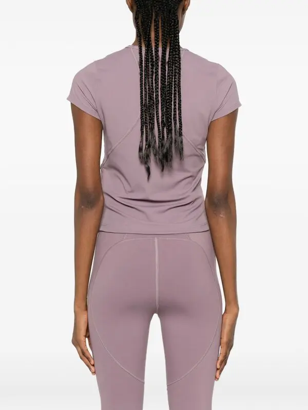 Adidas By Stella McCartney Logo Detail Round Neck T-shirt - Purple