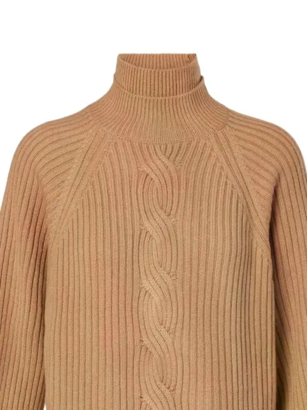Max Mara Cable-knit Roll-neck Dress