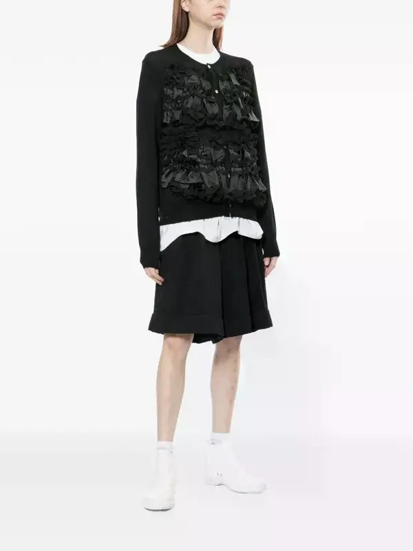 Comme Des Garçons Ruffled Cardigan
