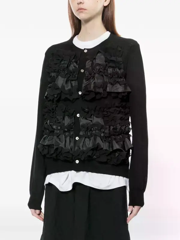 Comme Des Garçons Ruffled Cardigan