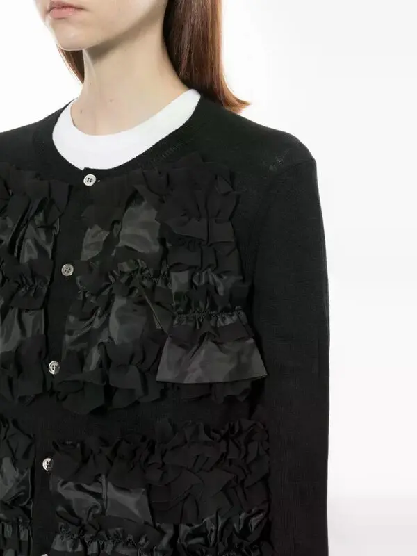 Comme Des Garçons Ruffled Cardigan