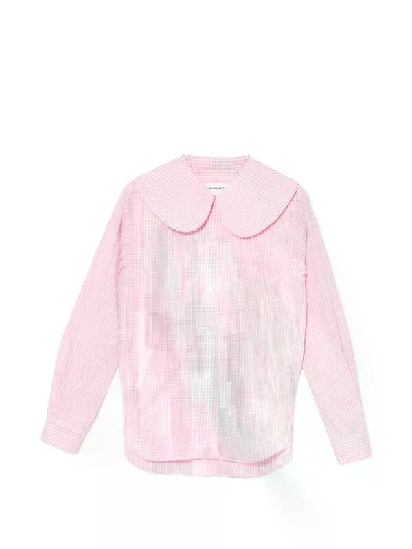 Comme Des Garçons Gingham Peter-pan Collar Shirt