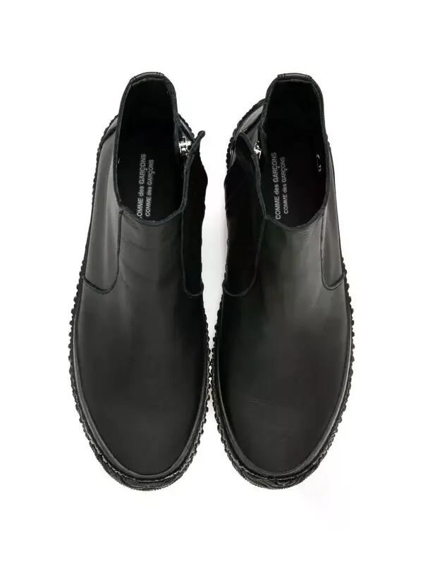 Comme Des Garçons Pull Tab Boots - Black