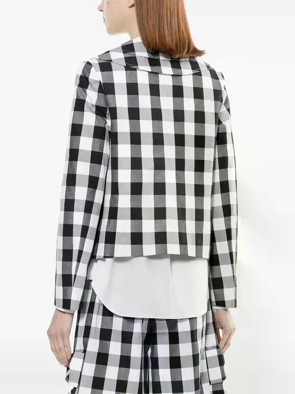 Comme Des Garçons Gingham Collared Jacket