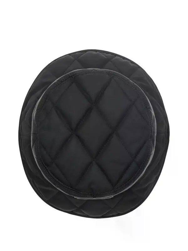 Burberry Quilted Bucket Hat - Black