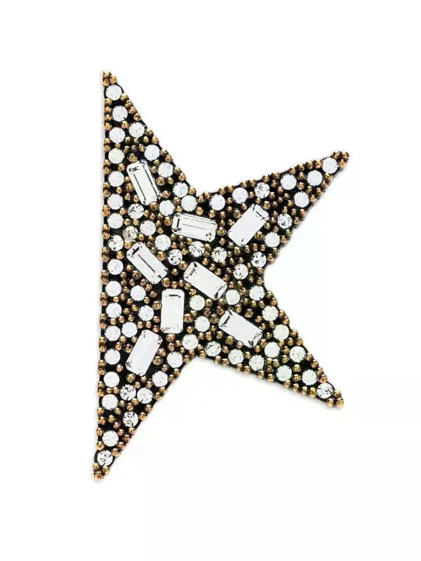 GOLDEN GOOSE Crystal Star Brooch - Gold