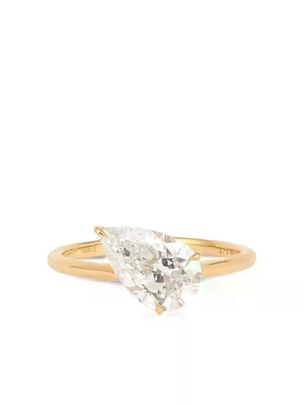 PERSEE 9k Yellow Iris Diamond Ring - Gold