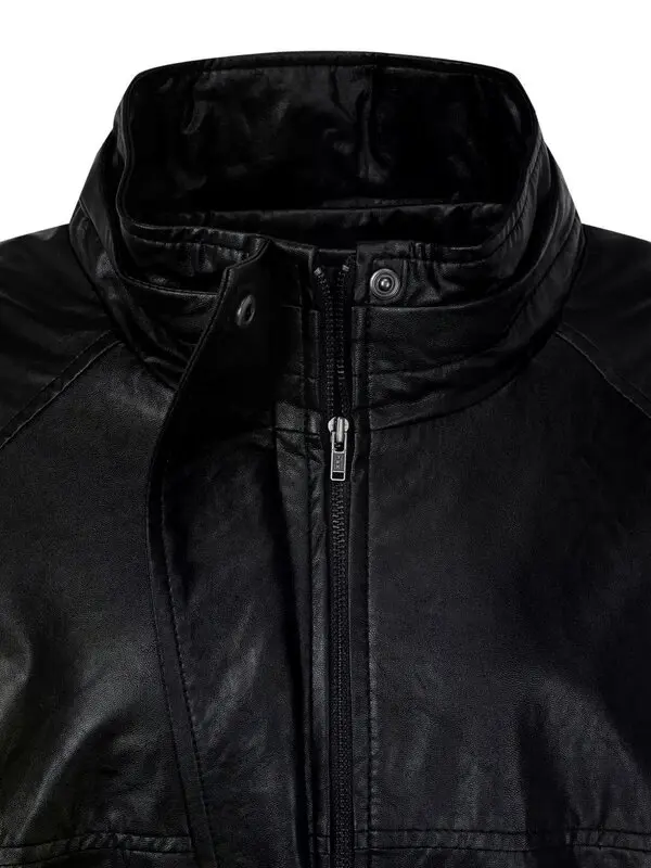STUDIO TOMBOY Hooded Faux Leather Jacket
