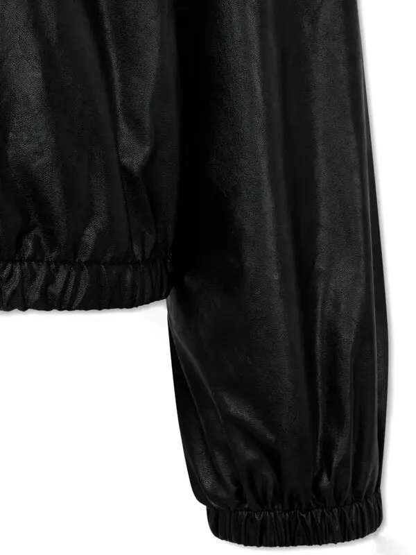 STUDIO TOMBOY Hooded Faux Leather Jacket