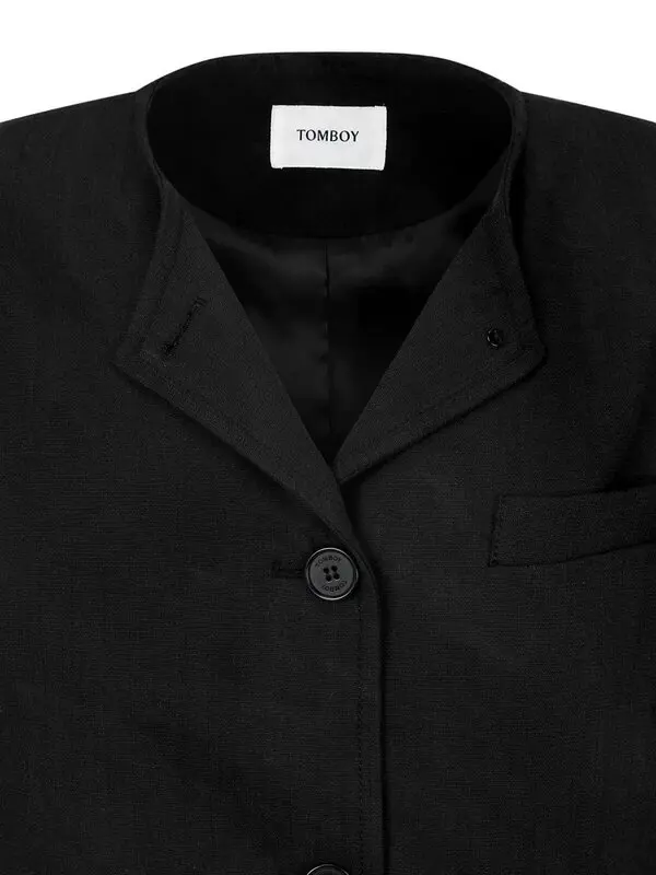 STUDIO TOMBOY Round Neck Button Jacket