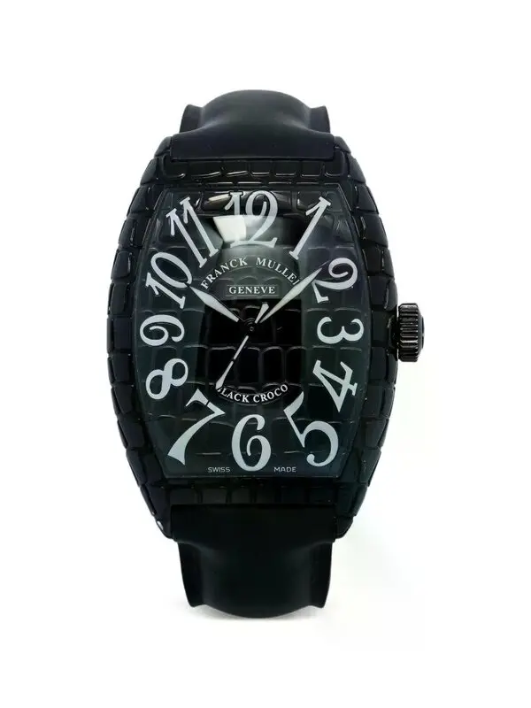 Franck Muller Croco Tono Curvex 40mm Watch - Black