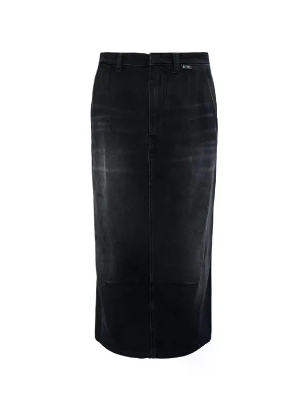 MAISON MARGIELA Denim Midi Skirt - Black