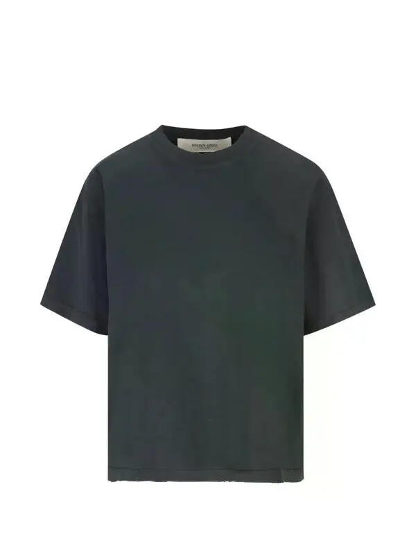 GOLDEN GOOSE Logo-appliqué T-shirt - Grey