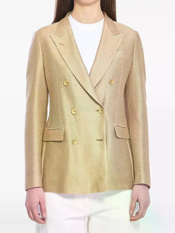 Tagliatore Double-breasted Peak-lapel Blazer - Neutrals