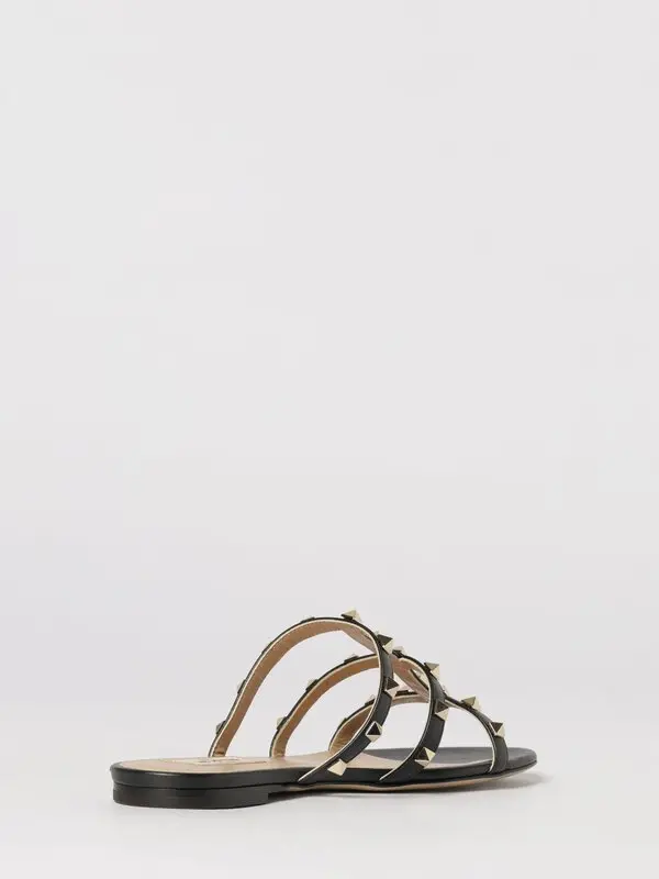 Valentino Garavani Studded Heeled Sandal - Black