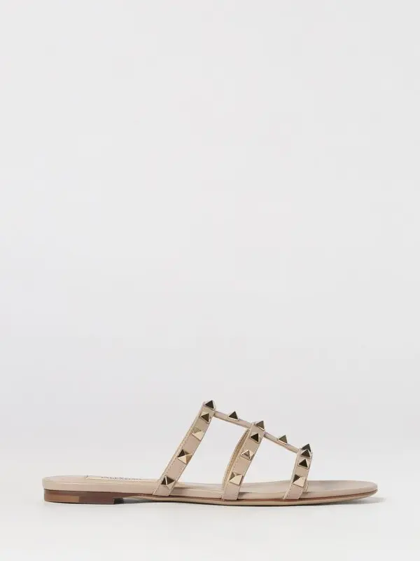 Valentino Garavani Studded Heeled Sandals - Pink