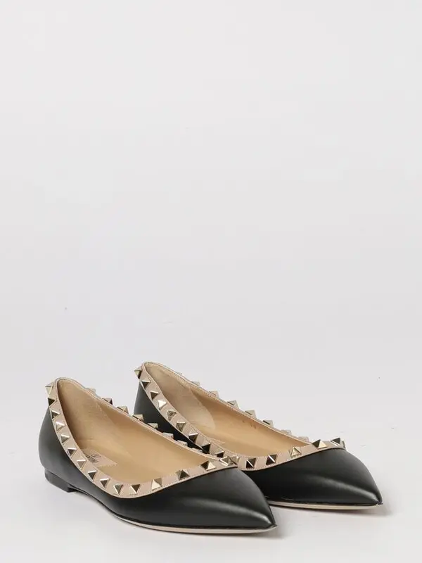 Valentino Garavani Studded Ballet Flats - Black
