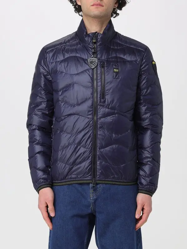 BLAUER. Padded Nylon Down Jacket - Blue