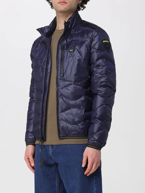 BLAUER. Padded Nylon Down Jacket - Blue